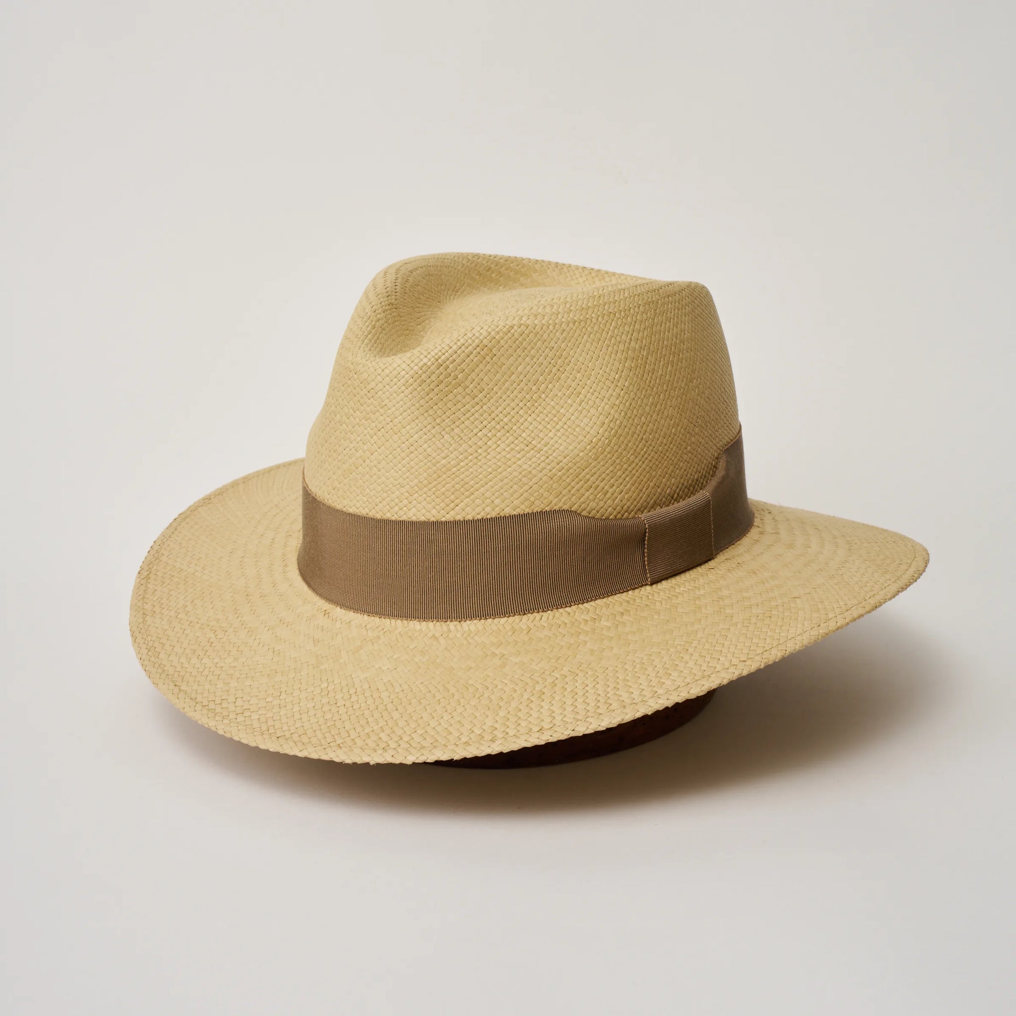 Executive Sand Panama Hat with Oat Trim | Camilo Hats